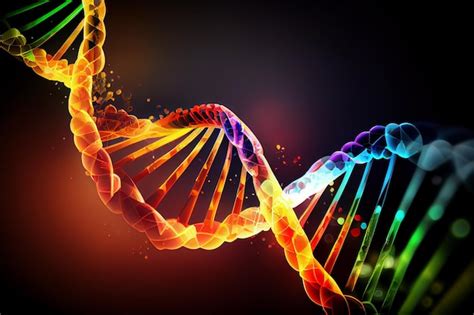 Premium Photo Abstract Science Background With Dna Strands