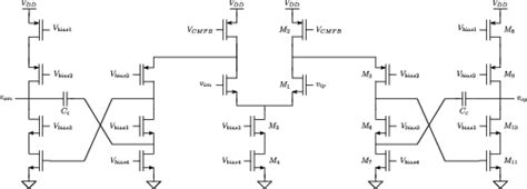 Schematic Of The Operational Amplifier Design Download Scientific Diagram