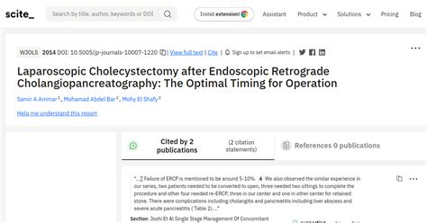 Laparoscopic Cholecystectomy After Endoscopic Retrograde Cholangiopancreatography The Optimal