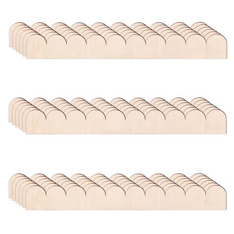 Topboutique Unfinished Wood Trim Scalloped Edge Decorative Wood Molding