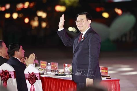Na Chairman Vuong Dinh Hue Attends Opening Ceremony Of Ha Nam Culture Tourism Week 2023 Vna