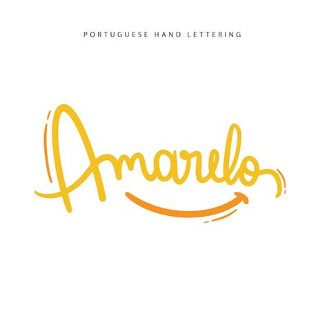 Letras Portugués Frase Septiembre Amarillo Vector Premium