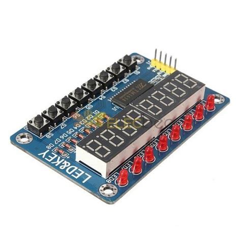 3pcs Tm1638 Chip Key Display Module 8 Bits Digital Led Tube Avr For