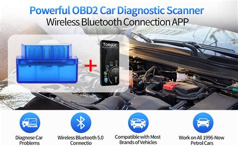 Elm327 Bluetooth Obd2 Scanner For Iphone And Android Wireless Auto Check Car Fault