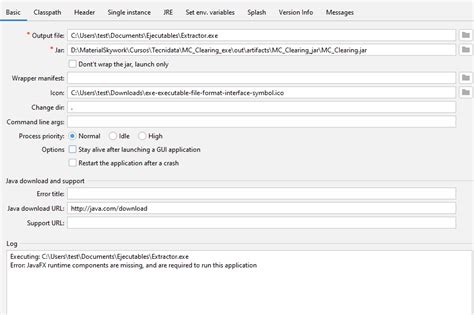 Java Converting Javafx Applicationjar To Windows Applicationexe