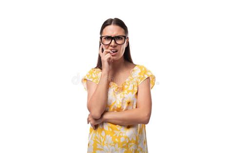 Smart Young Woman Thinking About Solving A Problem Stock Image Image