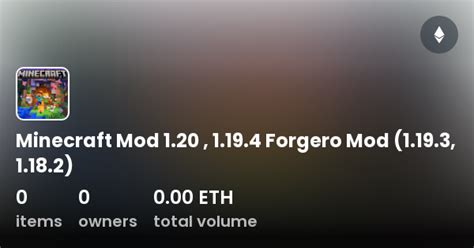 Minecraft Mod 1 20 1 19 4 Forgero Mod 1 19 3 1 18 2 Collection Opensea