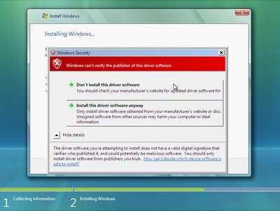 Invalid Driver Signatures During Installation Unattended Windows Vista Server MSFN