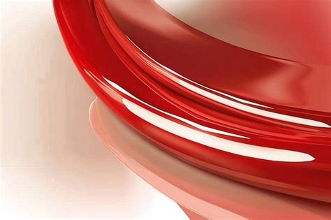 Premium Photo Stylish Red Curve Frame Template For Advertisements