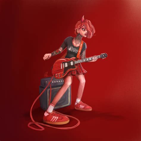 Redhead Guitar Girl By Rizarkov On Deviantart