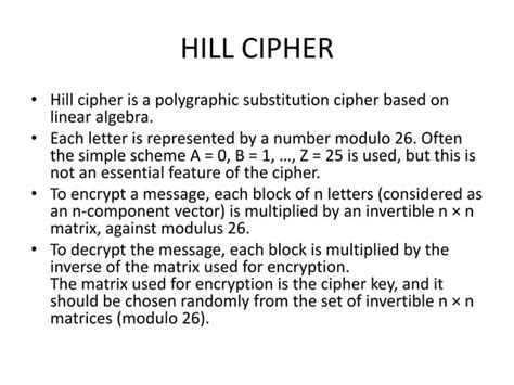 classical encryption techniques pdf