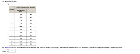 Solved The Next Step Is Calculate Recall The Given Data T