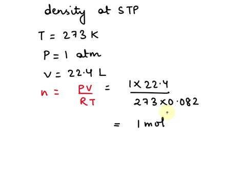SOLVED Use The Molar Volume Of A Gas At STP To Calculate The Density In G L Of Nitrogen Gas