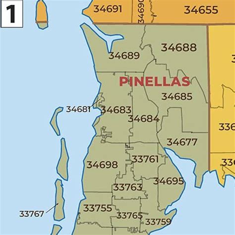 Map Of Zip Codes In South Florida Pinellas County