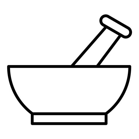 Pestle Line Icon 14812615 Vector Art At Vecteezy