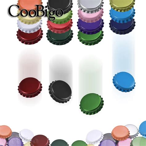 와인 식초에 대 한 금속 맥주 병 뚜껑 간장 칵테일 뚜껑 병 인감 홈 주방 가제트 액세서리 다채로운 100pcs 32mm맥주 양조 Aliexpress