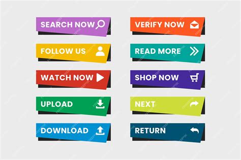 Free Vector Flat Design Call To Action Buttons