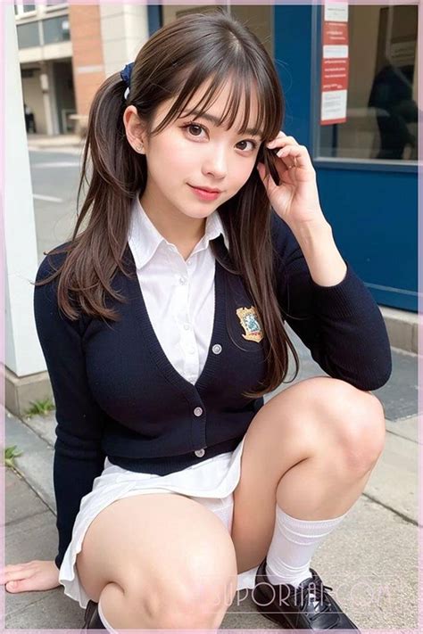 Ai画像生成 しゃがみ女子