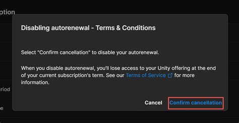 How Do I Cancel My Subscription Unity