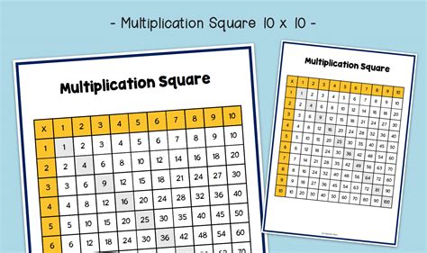 10 X 10 Multiplication Square Printable Times Tables Check Ks1ks2 Multiplication Primary 10 X 10 Multiplication Square Printable Times Tables Check Ks1ks2 Multiplication Primary