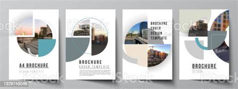 A4 커버 모형의 벡터 레이아웃은 브로셔 전단지 레이아웃 소책자 커버 디자인 책 브로셔 커버용 디자인 템플릿입니다 원형 둥근