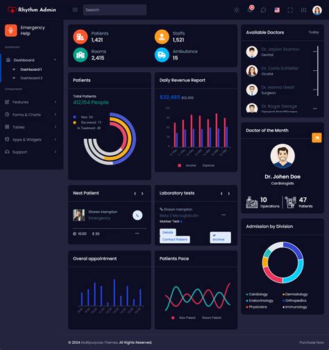 LTR Dashboard Dark MultiPurpose Themes
