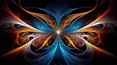 Premium Photo Intricate Fractal Patterns Digital Art