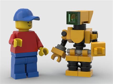 Lego Moc Minifigure Scale Robot By Rovivruselos Rebrickable Build