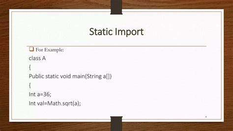 Static Import And Access Modifiers Pptx