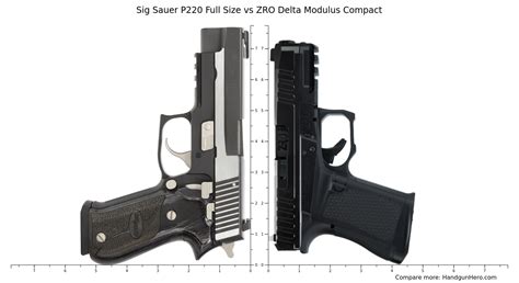 Sig Sauer P Full Size Vs ZRO Delta Modulus Compact Size Comparison Handgun Hero