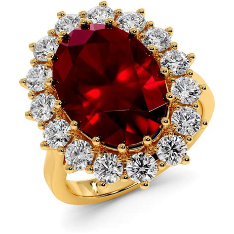 10 Ctw Ruby Engagement Ring Princess Diana