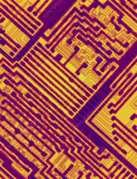Microchip Light Micrograph Stock Image C010 4423 Science Photo Library