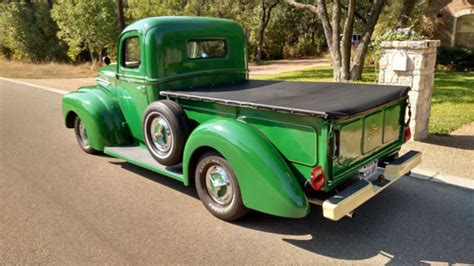 1946 Ford Pickup Redone In John Deere Green And A Little Mean Under