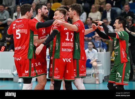 Players Of Maaseik With Jmiquel Angel Fornes 14 Of Maaseik And Landon
