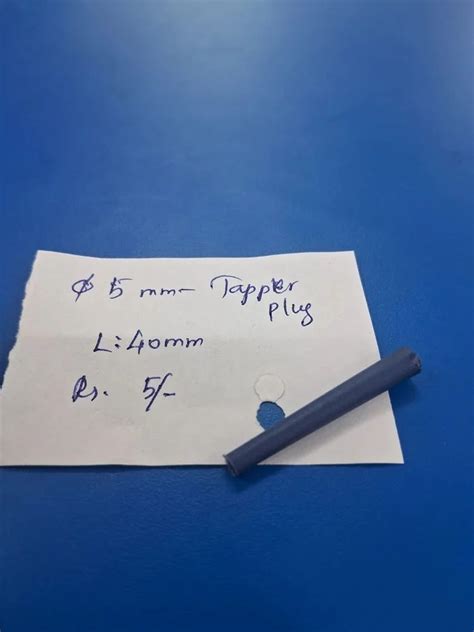 Blue Plastic Tapper Plug Plug Size 1 Inches At Rs 5piece In