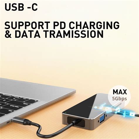Usb C Hub Mini Type C Splitter Type C Dock Station Vicedeal
