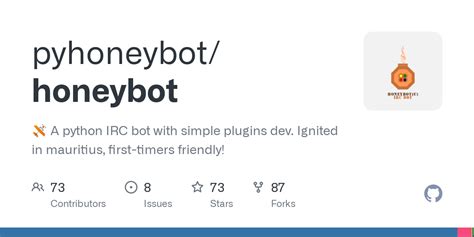 Github Pyhoneybothoneybot 🛩 A Python Irc Bot With Simple Plugins Dev Ignited In Mauritius