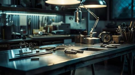 Person Examines Microchip Transistor Under A Microscope Human Hands With Tweezers And Microchip