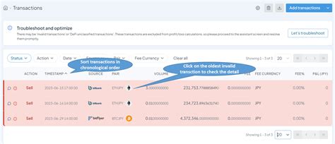 How To Fix Invalid Transactions Caused By Insufficient Position Cryptact Help Center