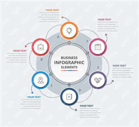 Premium Vector Circular Diagram Template With 06 Options
