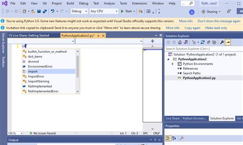 Liveshare Intellisense Doesnt Work · Issue 7374 · Microsoftptvs · Github