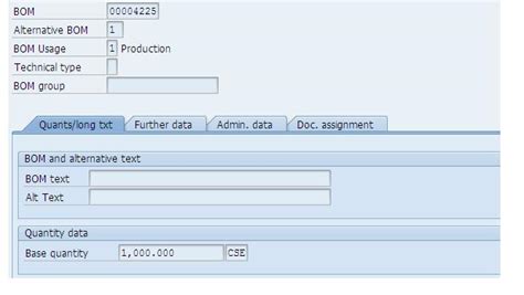 Solved Decimal Place In Bom Component Qty And Activities Sap