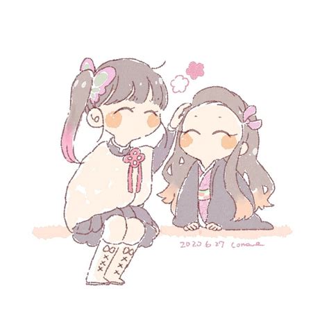 Kanao And Nezuko Anime Demon Cute Anime Chibi Anime Chibi