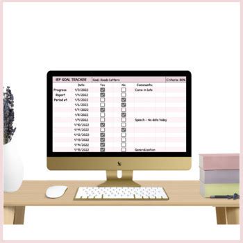 IEP Goal Data Tracker Digital Free By Beltran S Behavior Basics TPT