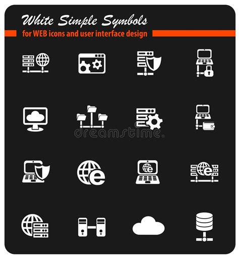 Server Icon Set Stock Vector Illustration Of Information 88021740 Server Icon Set Stock Vector Illustration Of Information 88021740
