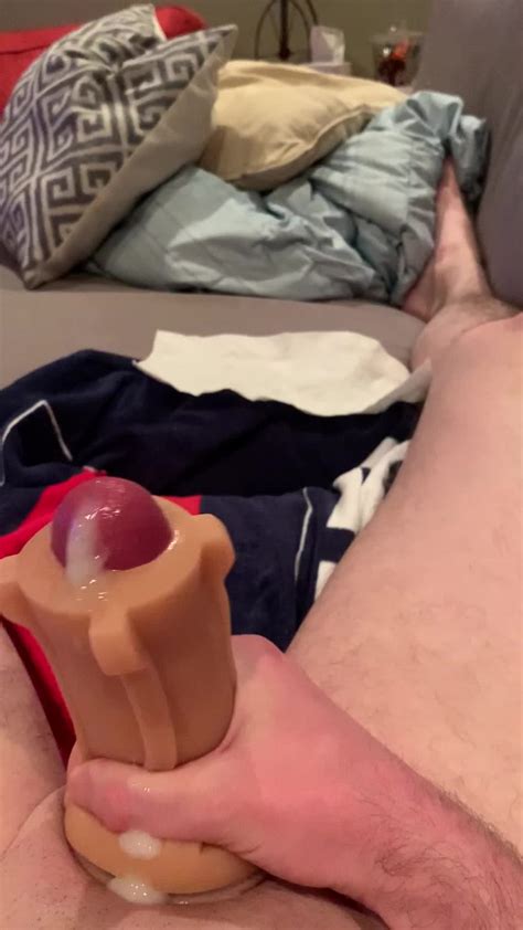 A Fountain Of Cum Spurts Out The End Of My Fleshlight EroMe