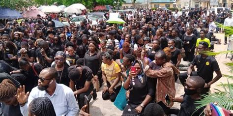 Akwa Ibom Women Visit Aso Rock In Protest Will Michael Matthew Ever