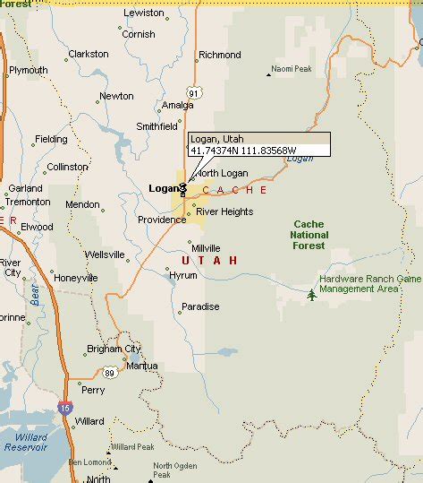 Logan Utah Map