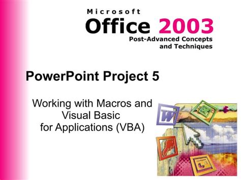 Visual Basic Menu Ppt