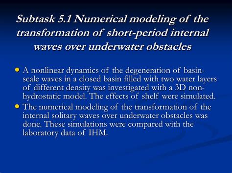 Ppt 3 D Nonhydrostatic Numerical Modelling Of Strongly Nonlinear